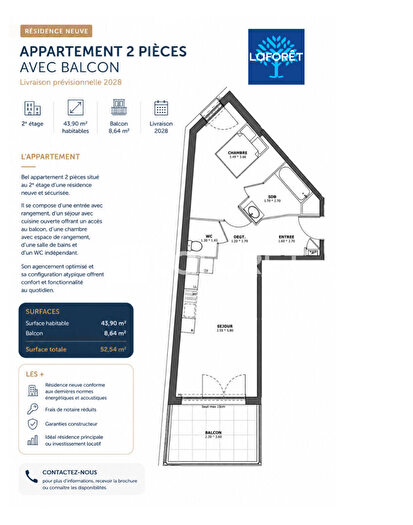 Appartement 2 pièces à vendre - Beaucaire, Centre-ville