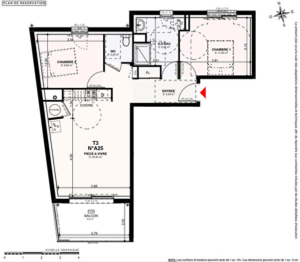 Appartement à vendre - Saint-Pol-de-Léon - 3 pièces - 2 chambres