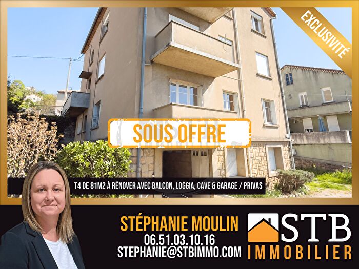 Appartement à vendre - Privas - 4 pièces - 2 chambres