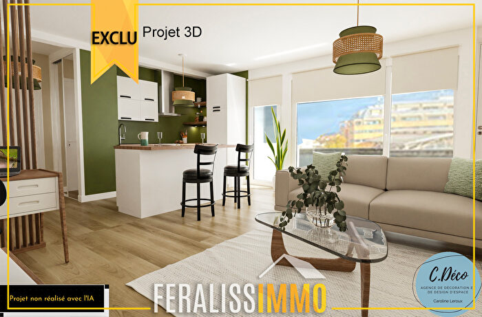 Appartement à vendre - Cergy, Les Hauts-de-Cergy - 2 pièces - 1 chambre