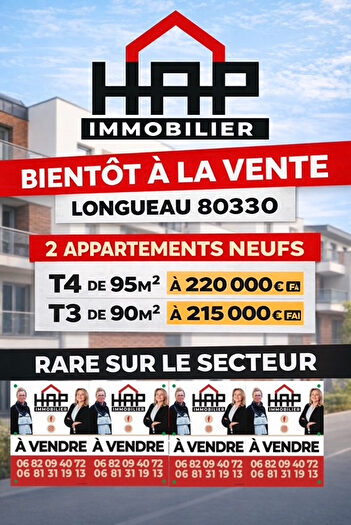 Appartement à vendre - Longueau - 4 pièces - 3 chambres