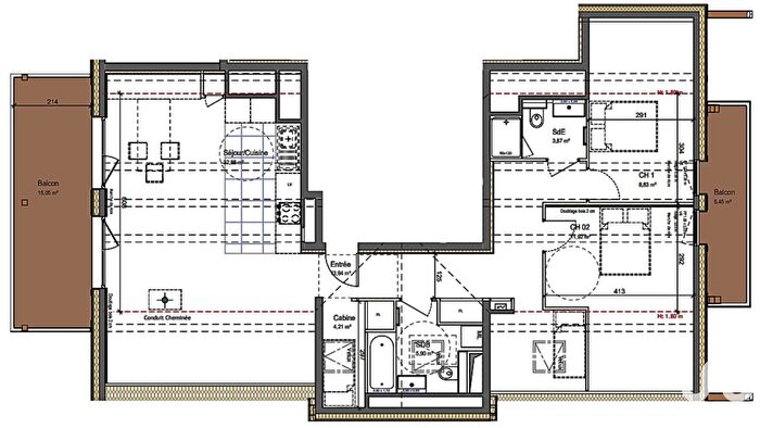 Appartement à vendre - Montriond - 3 pièces - 2 chambres