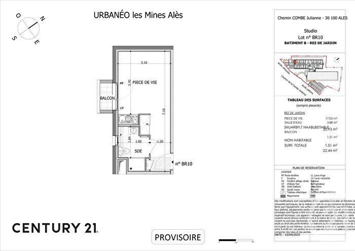 Appartement à vendre - Alès, Silhol, Pierre Plantée, Conilhères - 1 pièce