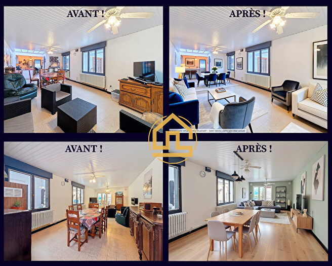 Maison à vendre - Bruay-sur-lEscaut, Les Ruelles, Pont de Bruay - 6 pièces - 4 chambres