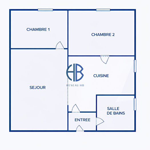 Appartement à vendre - La Tour-du-Pin - 3 pièces - 2 chambres