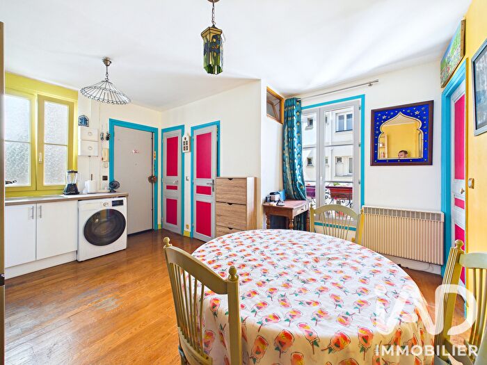 Appartement 2 pièces à Paris 18ème, Porte de Clignancourt, Porte Montmartre, Moskowa, à vendre