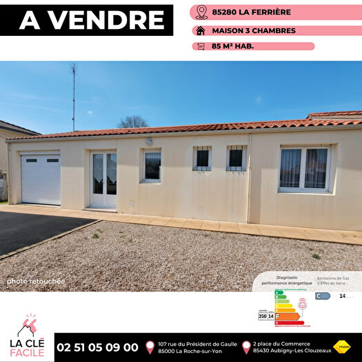 Maison à vendre - La Ferrière - 4 pièces - 3 chambres