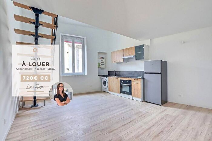 Appartement à louer - Gambetta, Nîmes - 4 pièces - 2 chambres