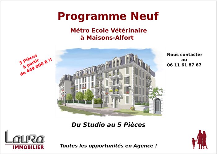 Appartement à vendre - Maisons-Alfort, Alfort - 3 pièces - 2 chambres