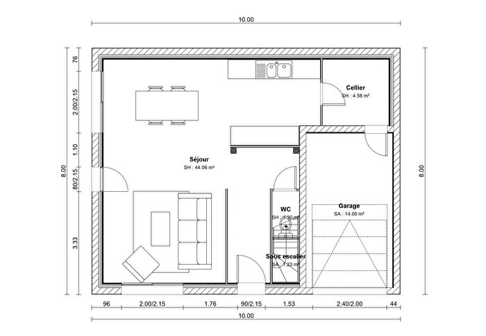 Maison à vendre - Champigny-sur-Marne, Plant, Tremblay - 5 pièces - 4 chambres