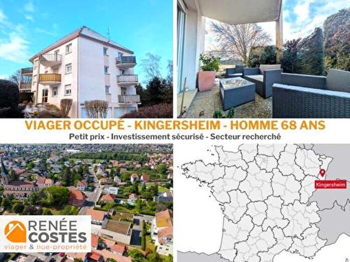 Appartement à vendre - Kingersheim, Le Kaligone, Verte Campagne, Béarn, Voie Médiane, Davério - 3 pièces - 2 chambres