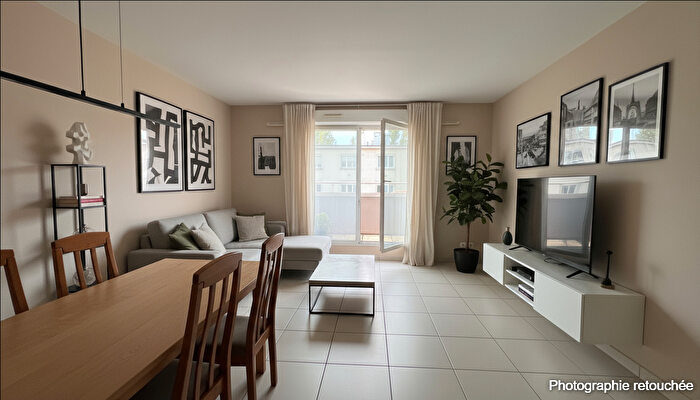 Appartement à vendre - Nantes, Sainte-Thérèse, Rond-Point de Vannes - 3 pièces - 2 chambres