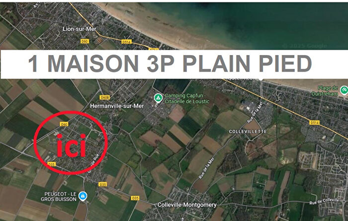 Maison à vendre - Hermanville-sur-Mer - 3 pièces - 2 chambres