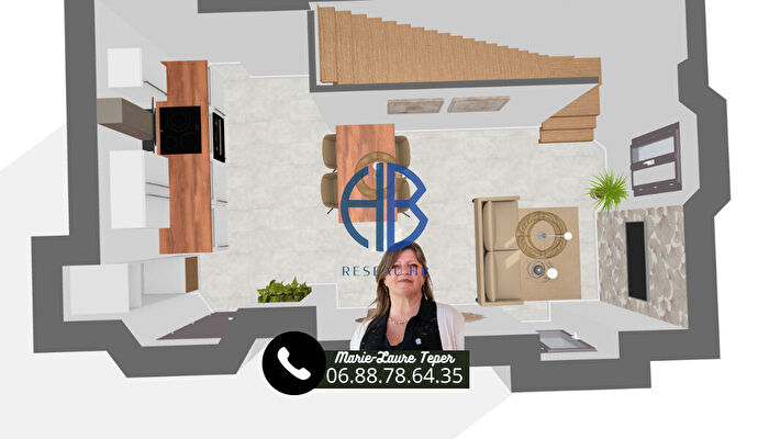 Appartement à vendre - Voiron, Grand Brunetière, Criel - 2 pièces - 1 chambre