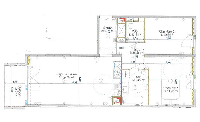 Tours, Grammont - Appartement 3 pièces à vendre