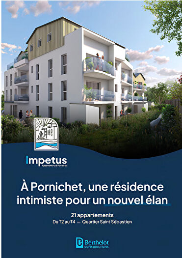 Pornichet, Villages, Ermur, La Ville ès Babin, La Ville ès Blais : Appartement 2 pièces à vendre