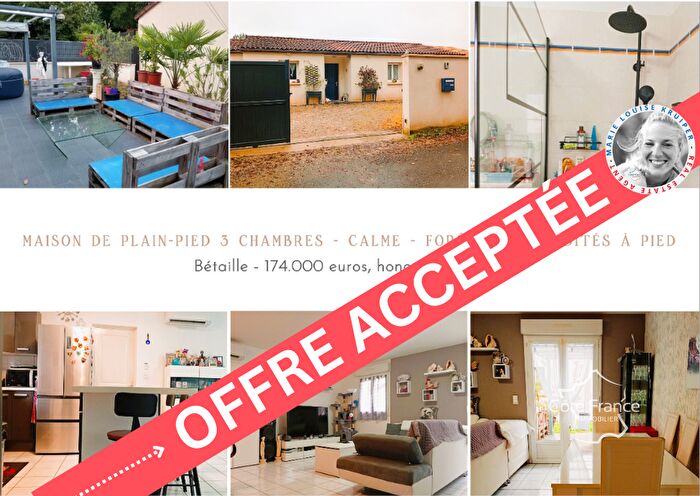 Maison à vendre - Bétaille - 4 pièces - 3 chambres