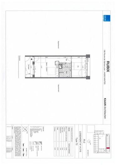 Nantes, Doulon, Bottières, Toutes Aides, Le Grand Blottereau : Appartement 2 pièces à louer