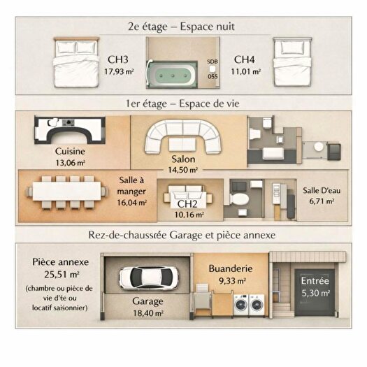 Maison 6 pièces à vendre - Saint-Brieuc, Centre-ville, Saint-Michel, Le Légué, Notre-Dame