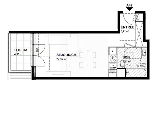 Appartement à vendre - Vénissieux, Joliot Curie - 1 pièce