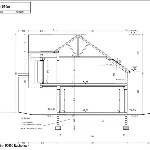 Maison à vendre - Eaubonne, Paul Bert - 1 pièce - 1 chambre