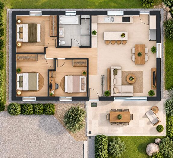 Alleins - Maison 4 pièces à louer