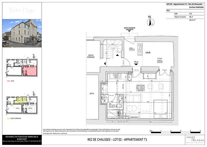 Appartement à vendre - Rochefort, Centre-ville - 1 pièce