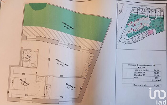 Appartement à vendre - Étampes, Centre-Ville - 3 pièces - 2 chambres