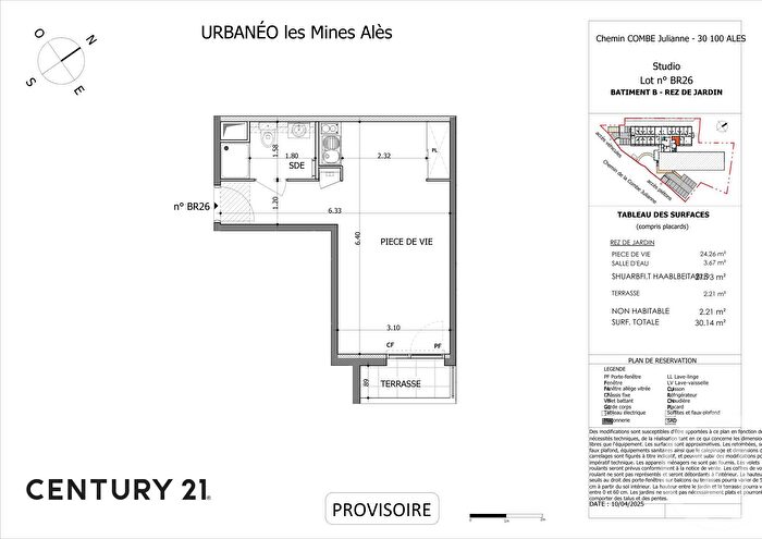 Appartement à vendre - Alès, Silhol, Pierre Plantée, Conilhères - 1 pièce