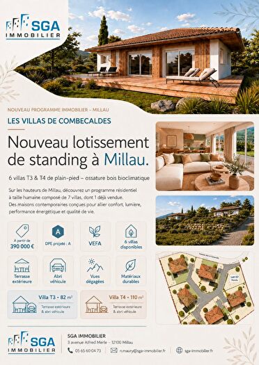 Maison 3 pièces à vendre à Millau