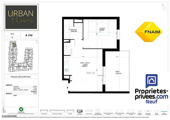 Appartement à vendre - Narbonne, Egassieral - 2 pièces - 1 chambre