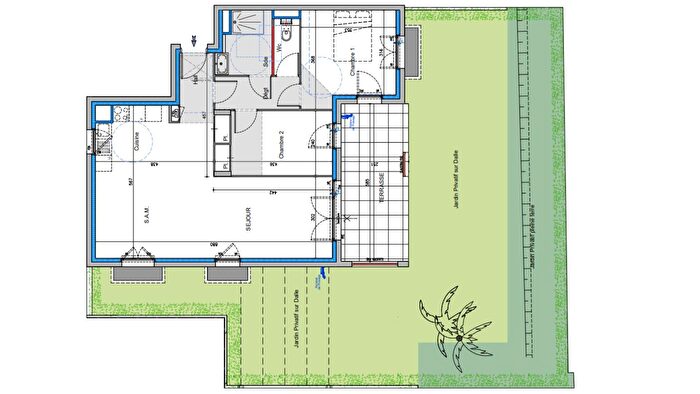 Appartement à vendre - Antibes, Rastines, Super Antibes, Laval, La Fontonne - 3 pièces - 2 chambres