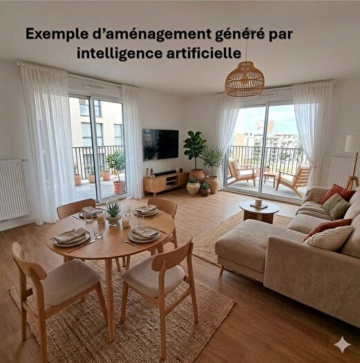 Appartement à louer - Bordeaux - 3 pièces - 2 chambres