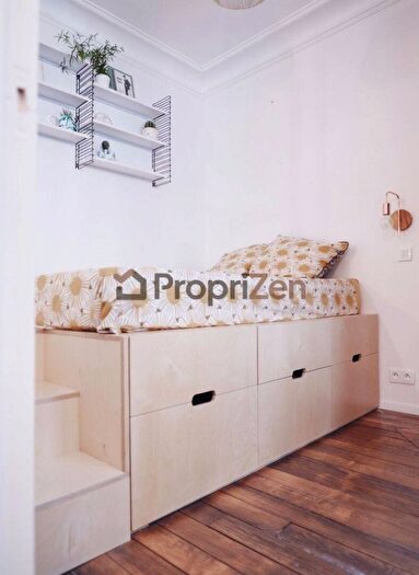 Appartement à louer - Belleville-Saint Maur, Paris ème arrondissement - 2 pièces - 1 chambre