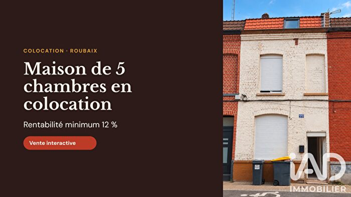 Maison 6 pièces à Roubaix, Sainte-Elisabeth, à vendre