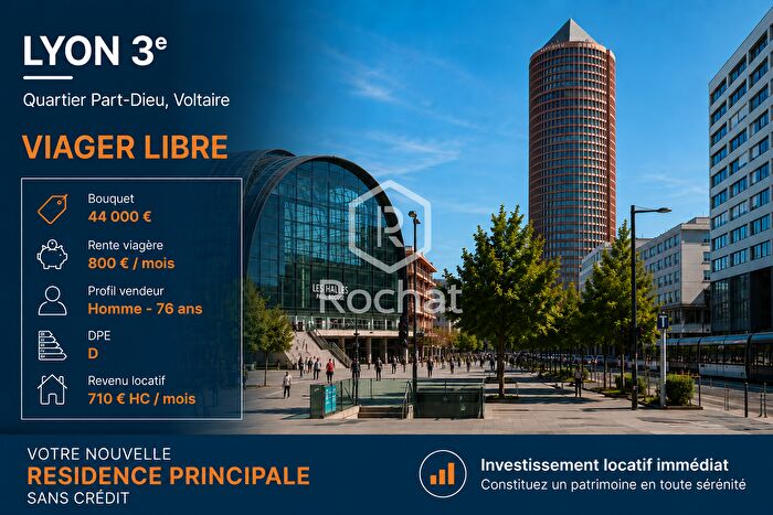 Appartement 2 pièces à vendre - Lyon 3ème, Voltaire, Part Dieu