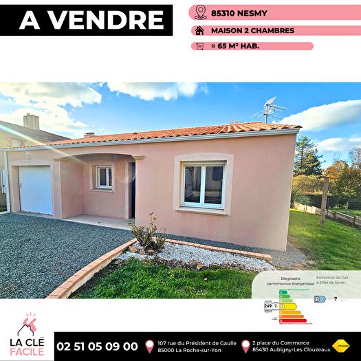 Maison à vendre - Nesmy - 3 pièces - 2 chambres