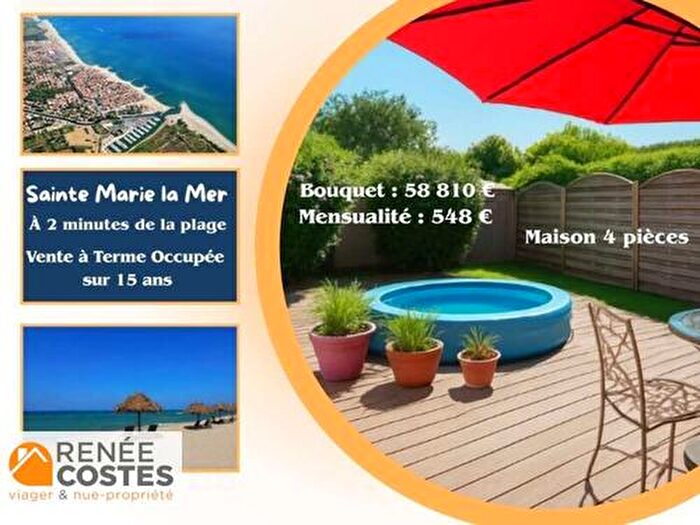 Sainte-Marie-la-Mer : Maison 4 pièces à vendre