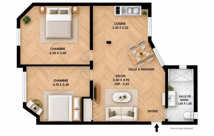Suresnes, Carnot, Gambetta : Appartement 3 pièces à vendre