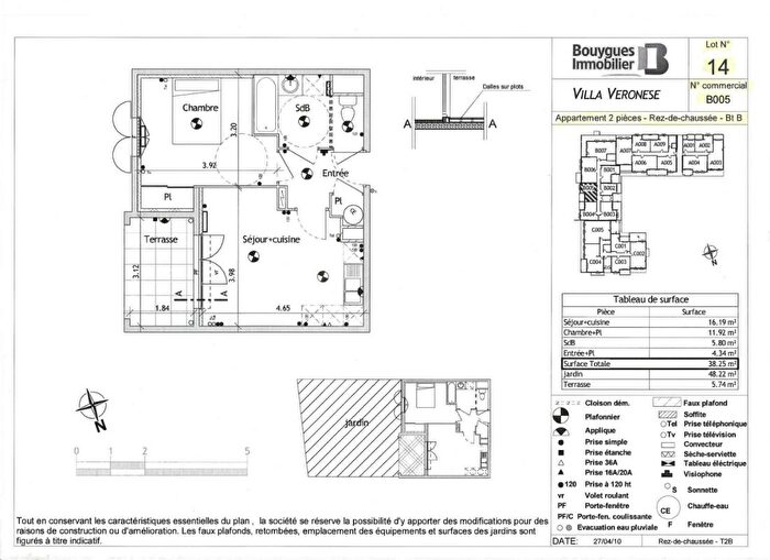 Appartement 2 pièces à Brignoles, Extension années -, à louer
