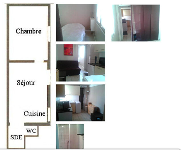 Appartement à louer - Asnières-sur-Seine, Coubertin - 2 pièces - 1 chambre