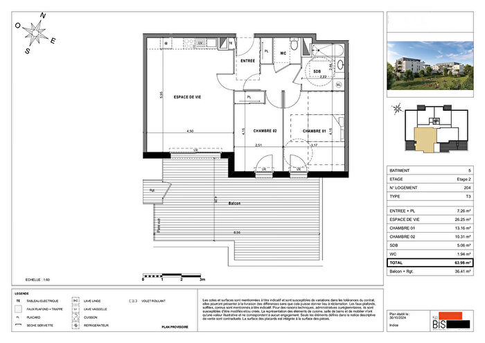 Appartement 3 pièces à vendre - Sciez