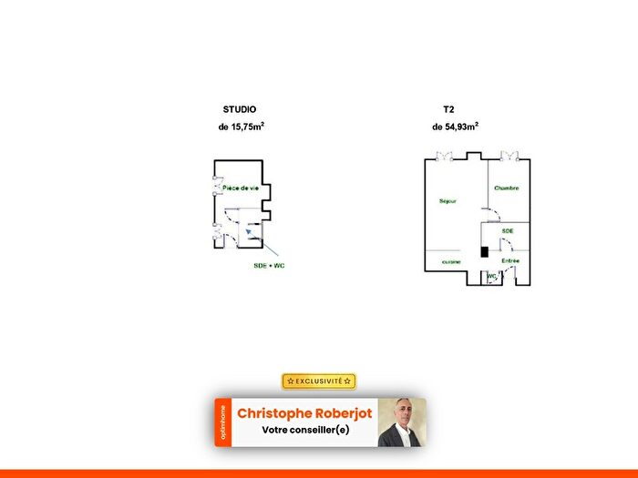 Appartement à vendre - Chalon-sur-Saône, Centre-ville - 1 pièce - 1 chambre