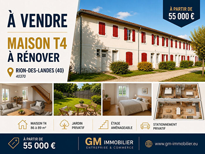 Maison 4 pièces à Rion-des-Landes, à vendre
