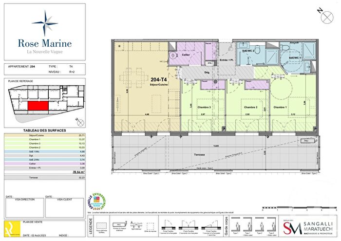 Appartement à vendre - Port-la-Nouvelle - 4 pièces - 3 chambres