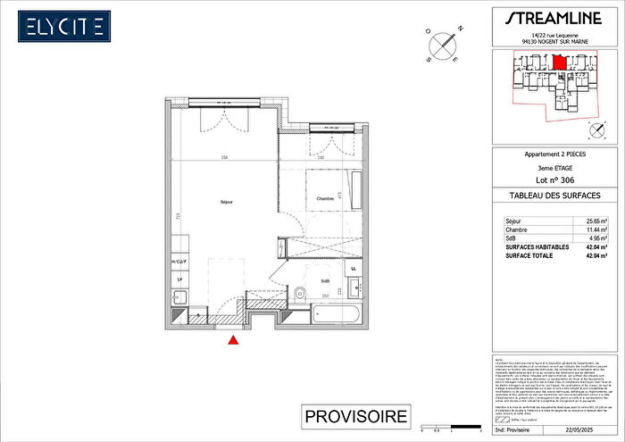 Appartement à vendre - Nogent-sur-Marne, Nogent Village - 2 pièces - 1 chambre