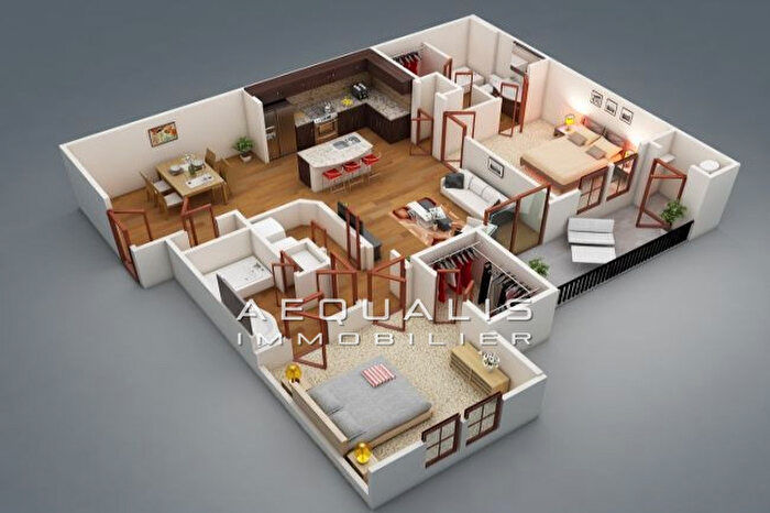 Appartement à vendre - Nice, Roquebillière - 3 pièces - 2 chambres