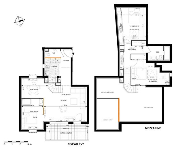 Appartement à vendre - Nice, Riquier - 4 pièces - 3 chambres