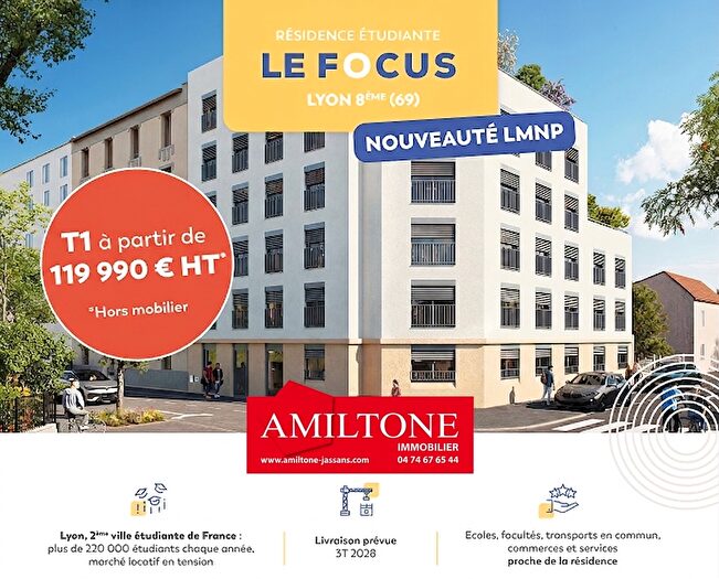 Lyon 8ème, Grand Trou, Moulin à vent, Petite Guille : Appartement 1 pièce à vendre