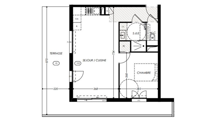 Appartement à vendre - Antibes, Rastines, Super Antibes, Laval, La Fontonne - 2 pièces - 1 chambre